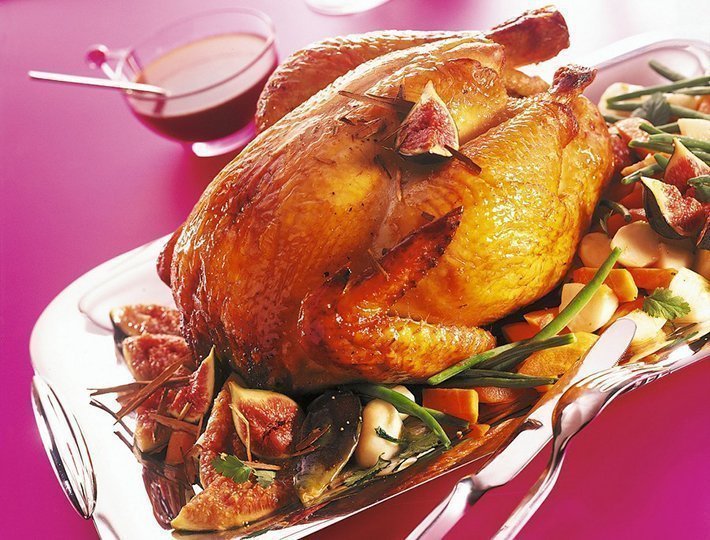 Recette de chapon rôti aux figues pour le réveillon- Maître CoQ