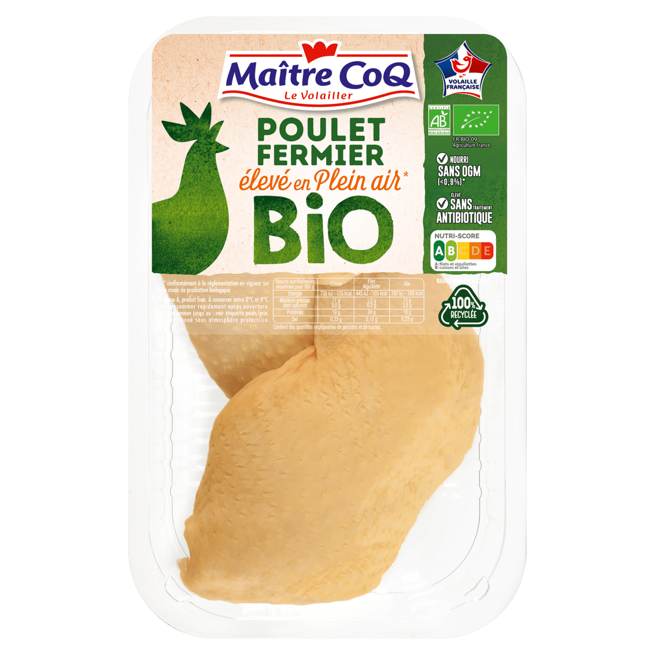 Cuisse de poulet fermier Bio