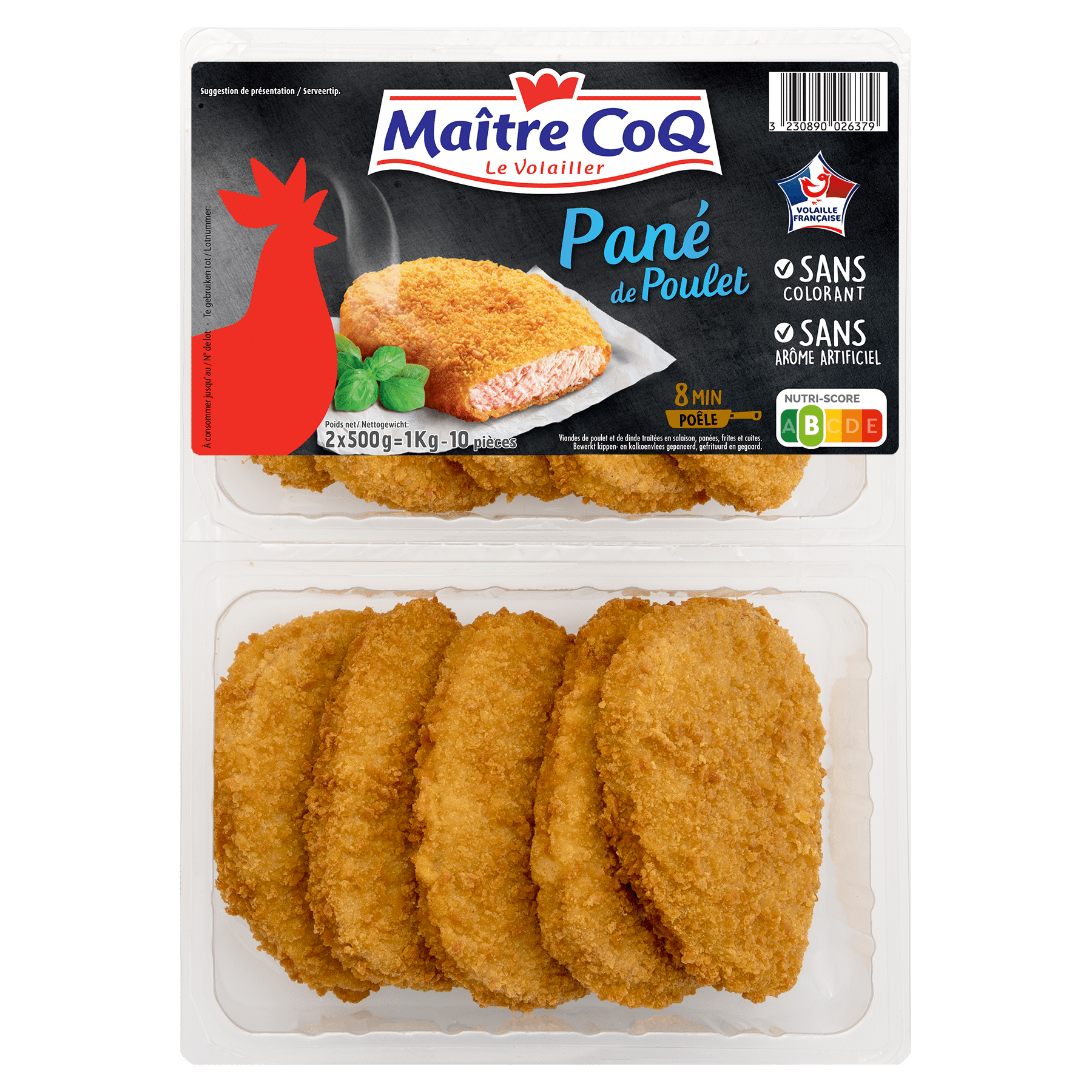 Panés de poulet