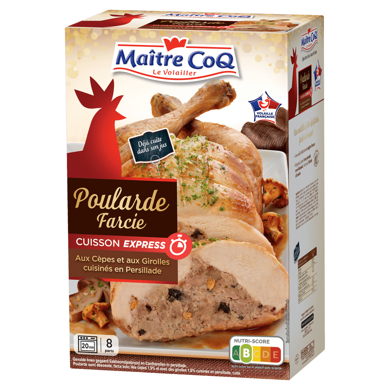 Poularde semi-désossée Cuisson Express farcie aux Cèpes et Girolles ...