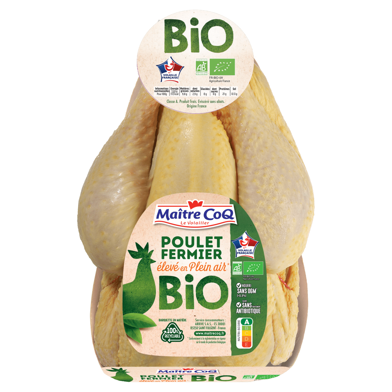 Poulet fermier Bio