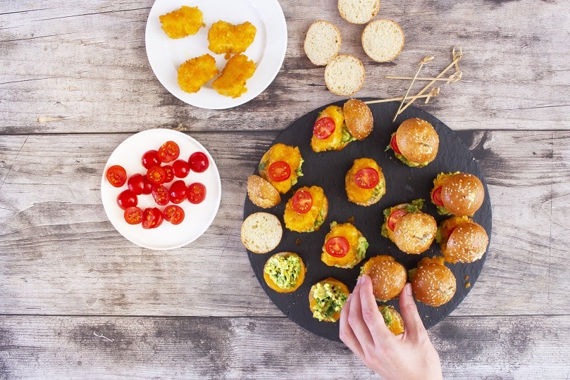 Mini burgers au poulet