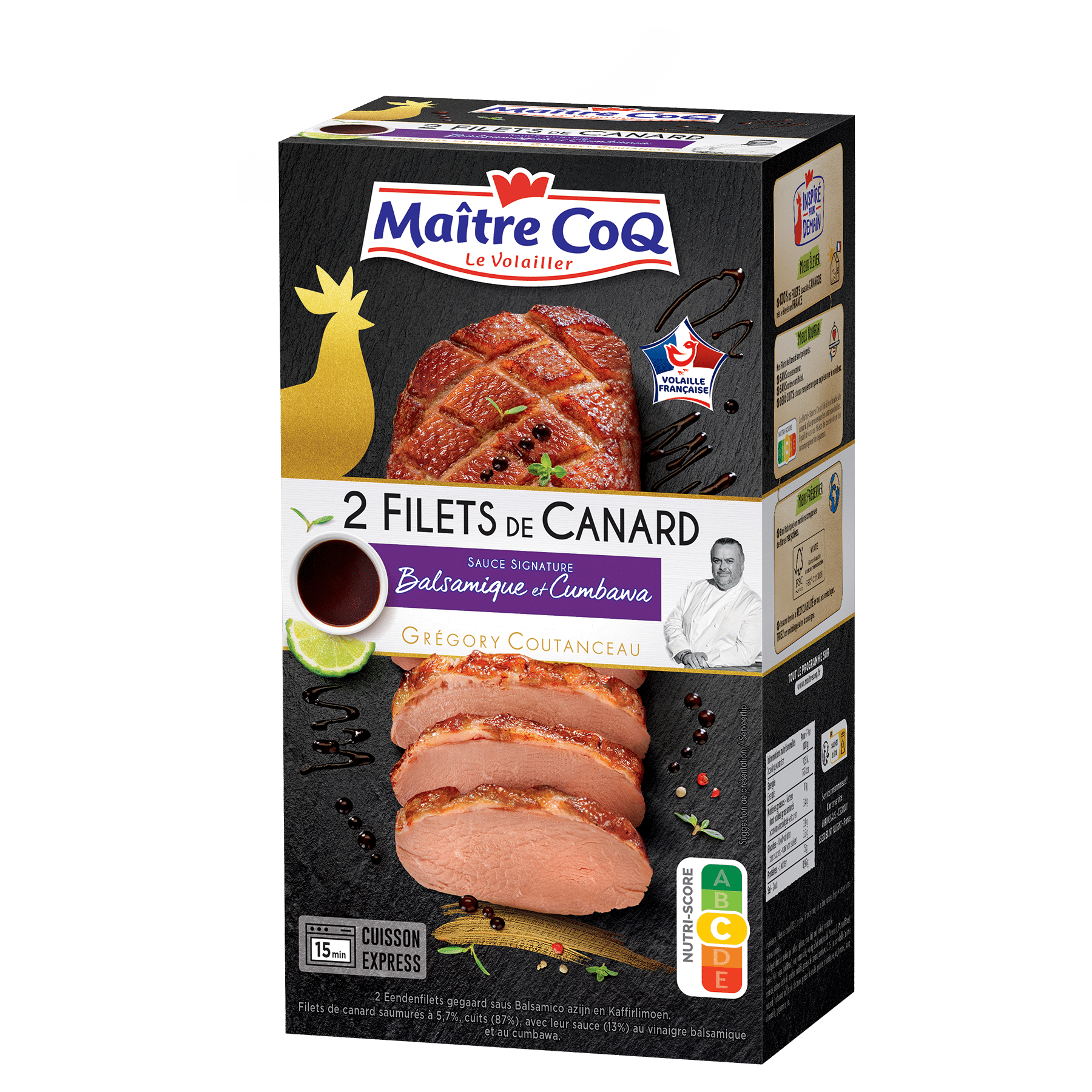 Filets de canard et sauce signature balsamique et cumbawa