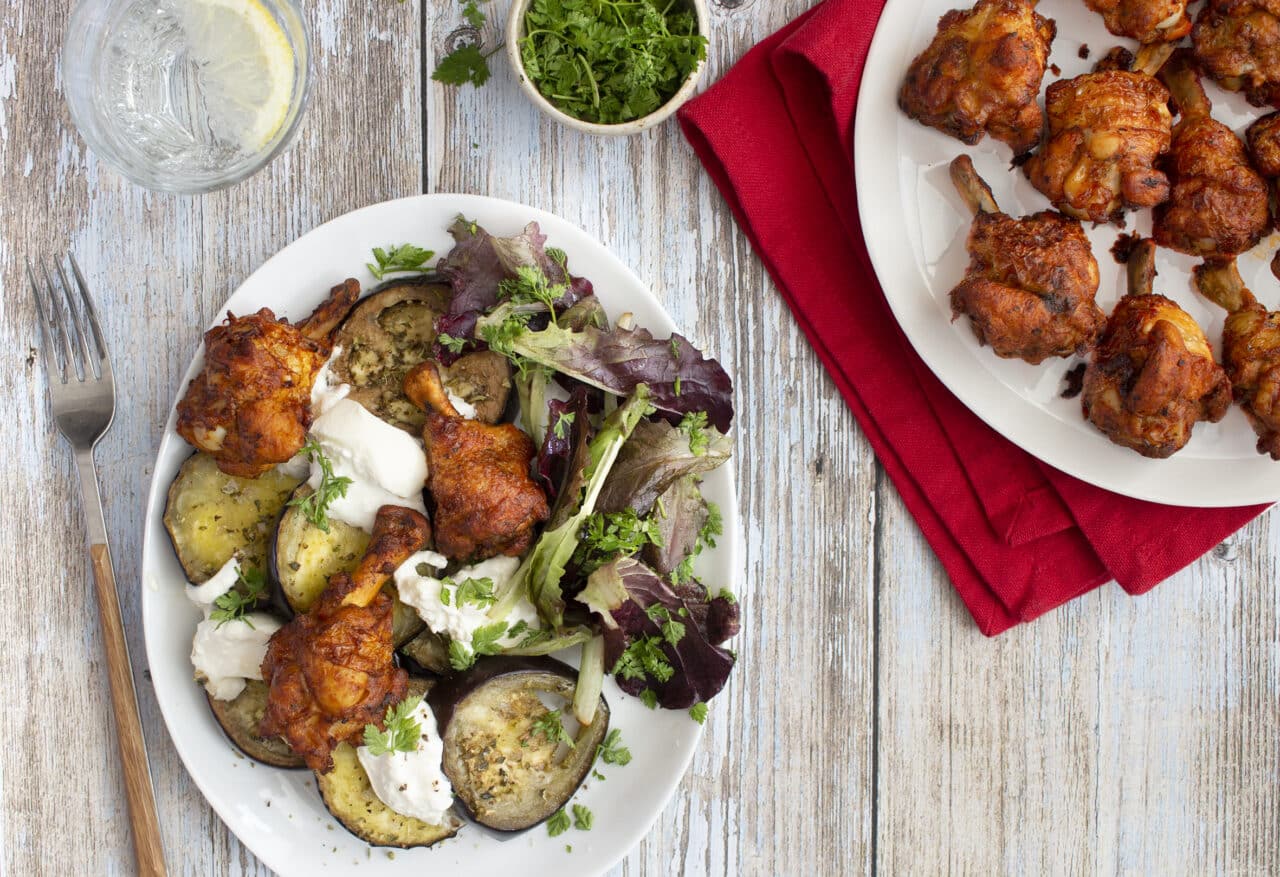 Maître Coq, Le volailler | CoQ’Ailes mexicain et aubergines grillées